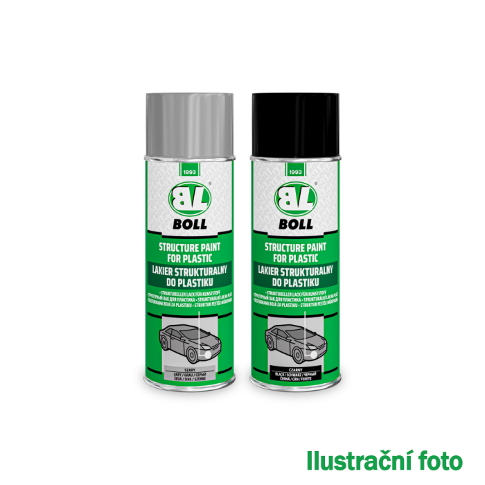 Průmyslové čističe s.r.o. | PODLE VÝROBCE | BOLL Strukturální lak na plasty - sprej šedý 400ml ...